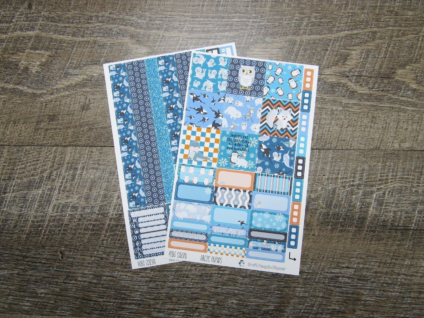 Arctic Friends Weekly, HOBONICHI COUSIN – Craft Penguin Planner