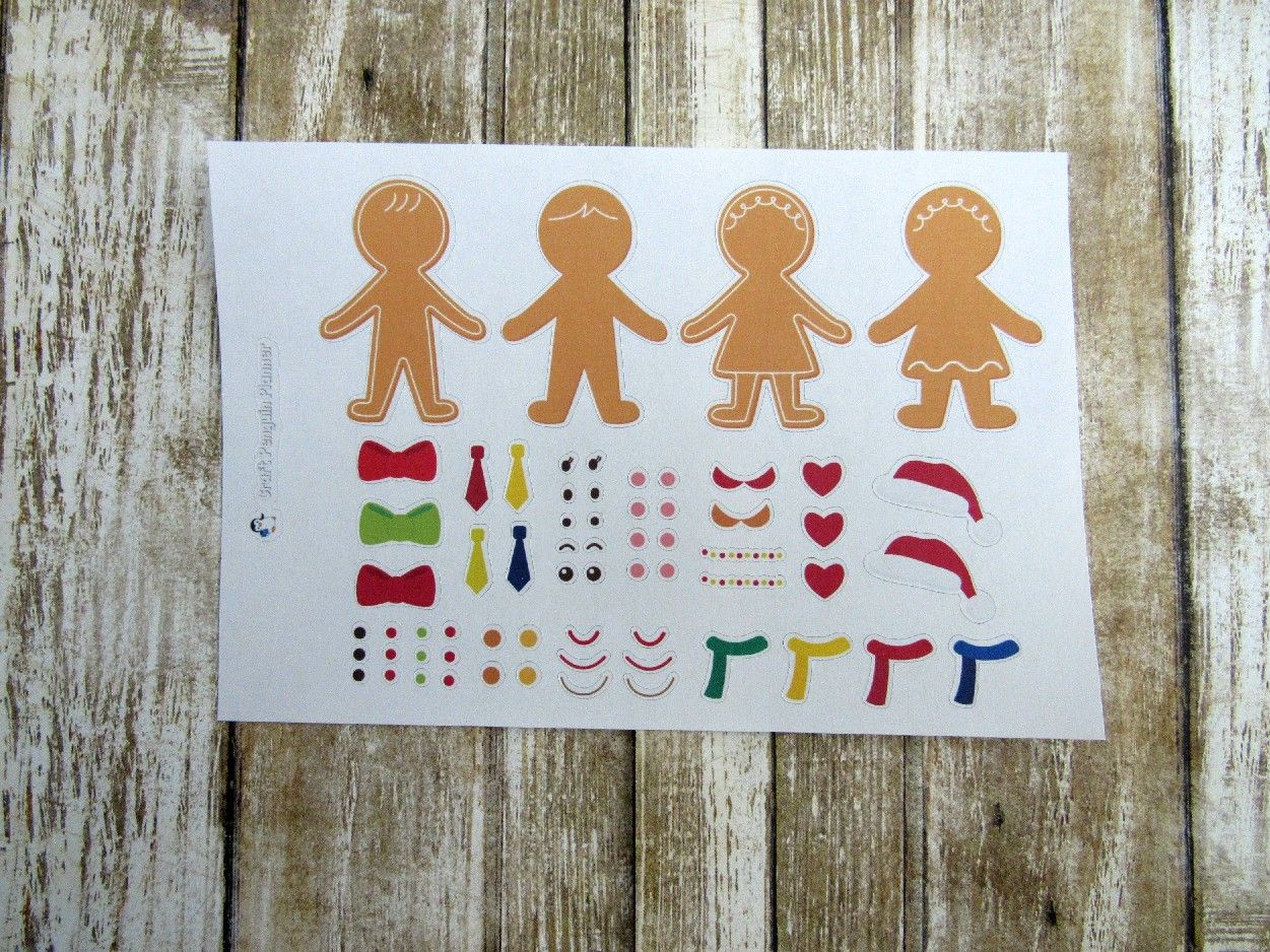 Build a Gingerbread Man/Woman – Craft Penguin Planner
