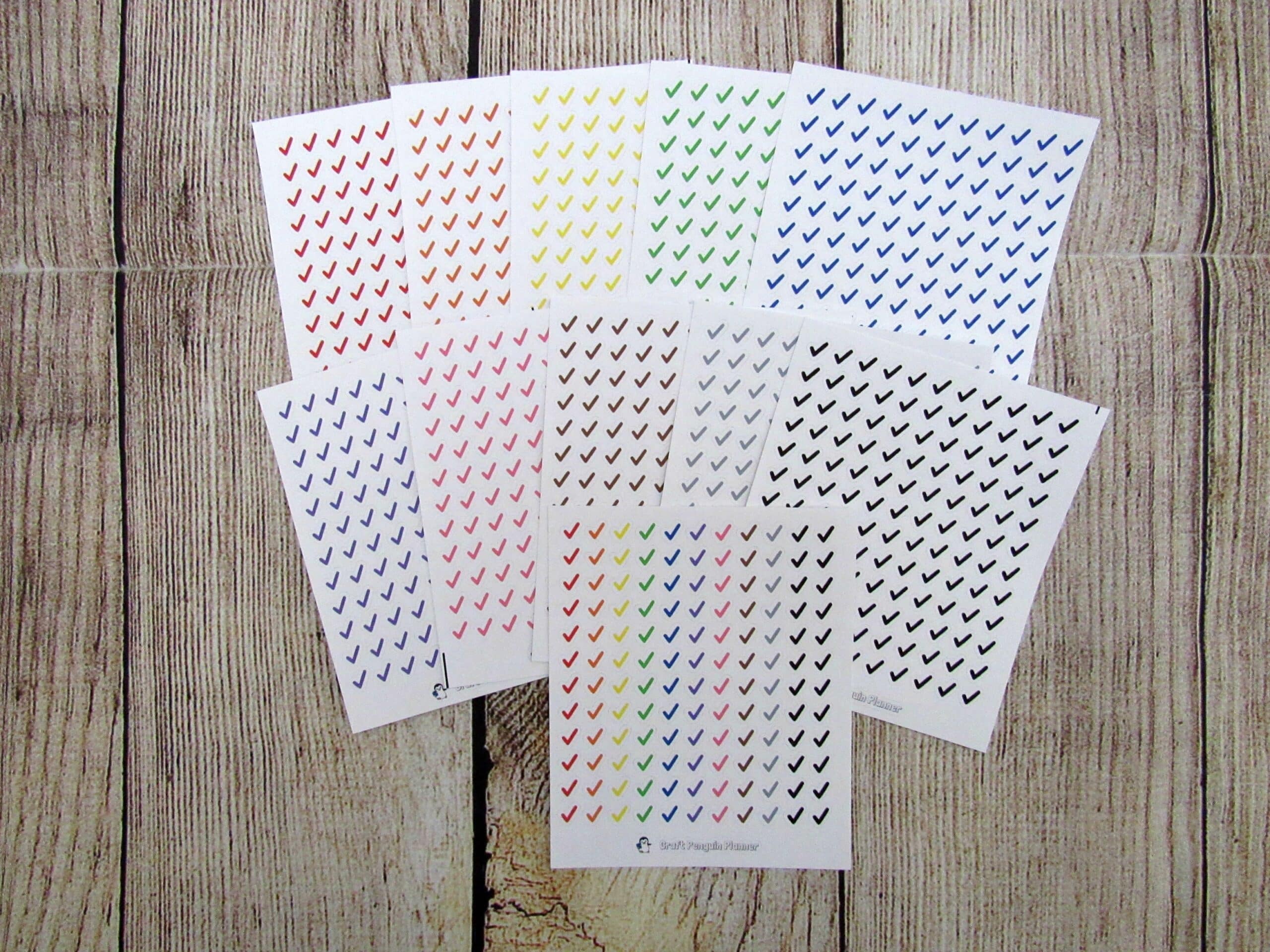 Check marks – Craft Penguin Planner
