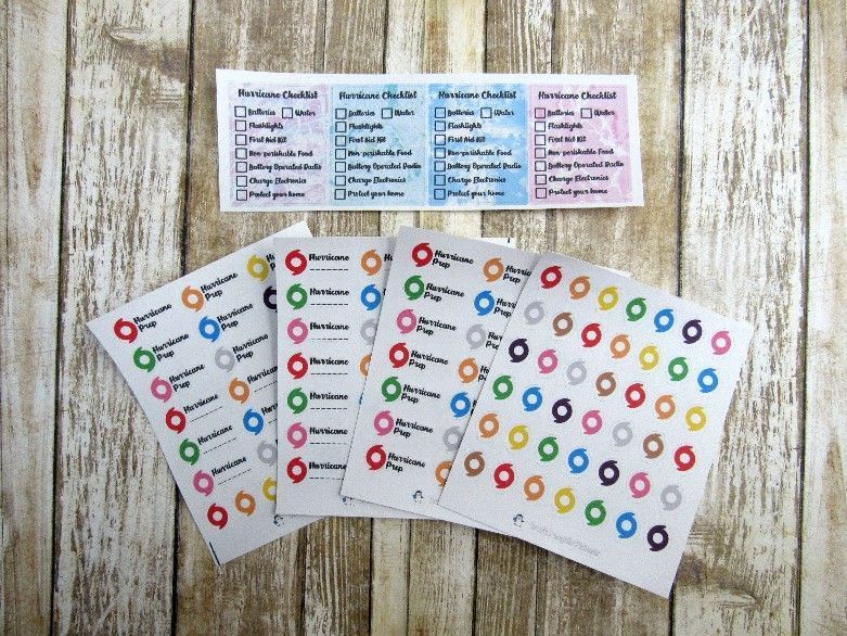 Hurricane Stickers – Craft Penguin Planner