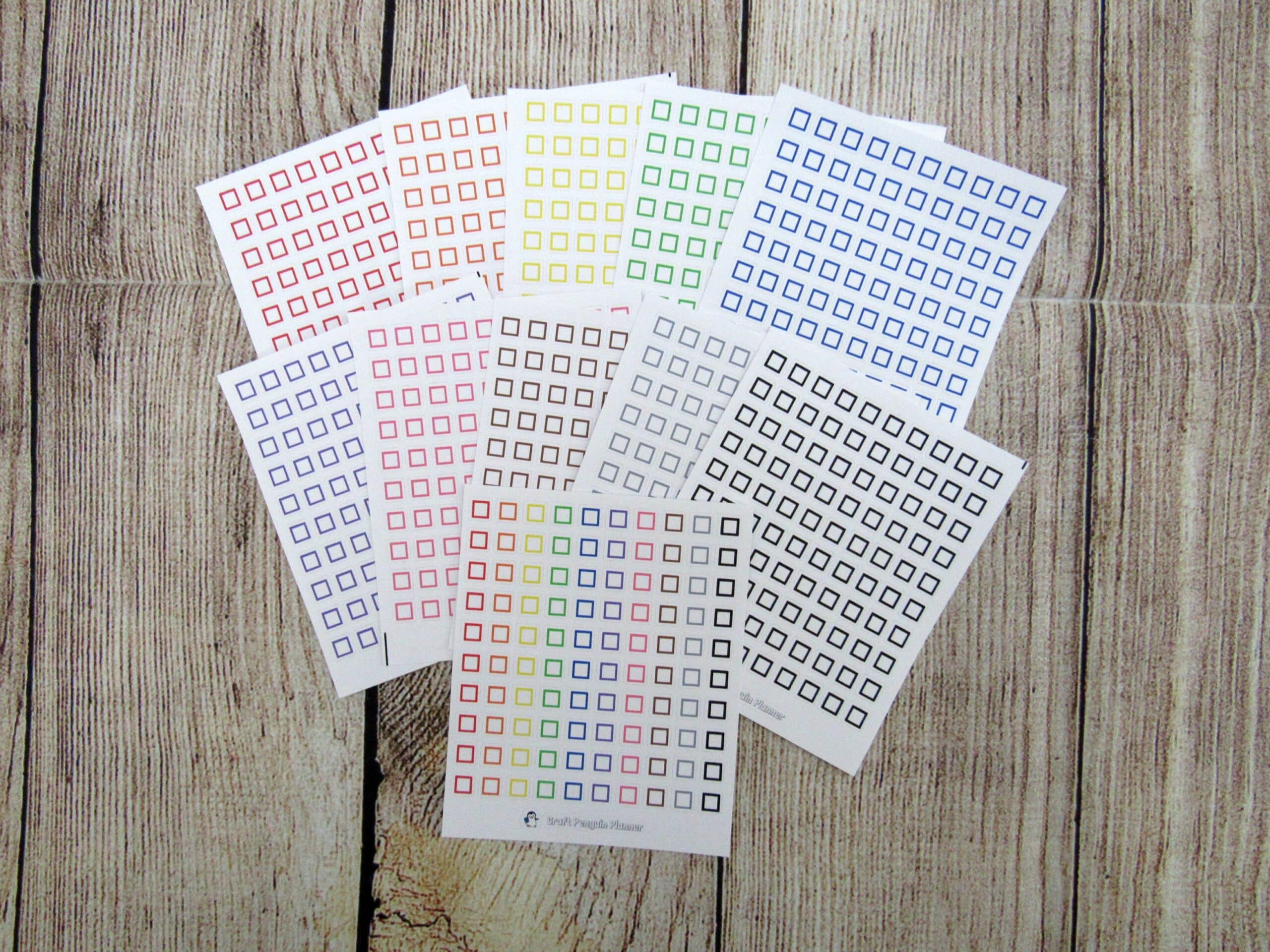 Single Checklist Box – Craft Penguin Planner