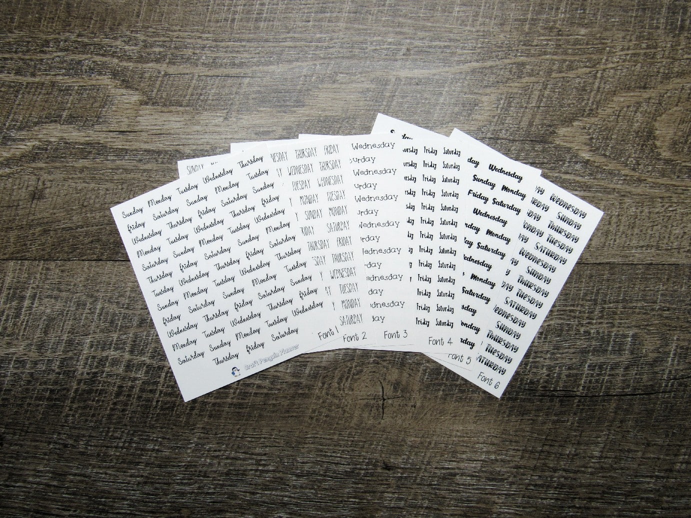 Small Days Script – Craft Penguin Planner