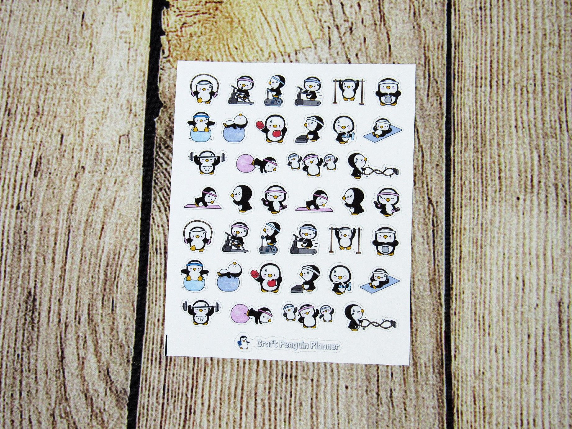 Petey Penguin Workout Mix – Craft Penguin Planner
