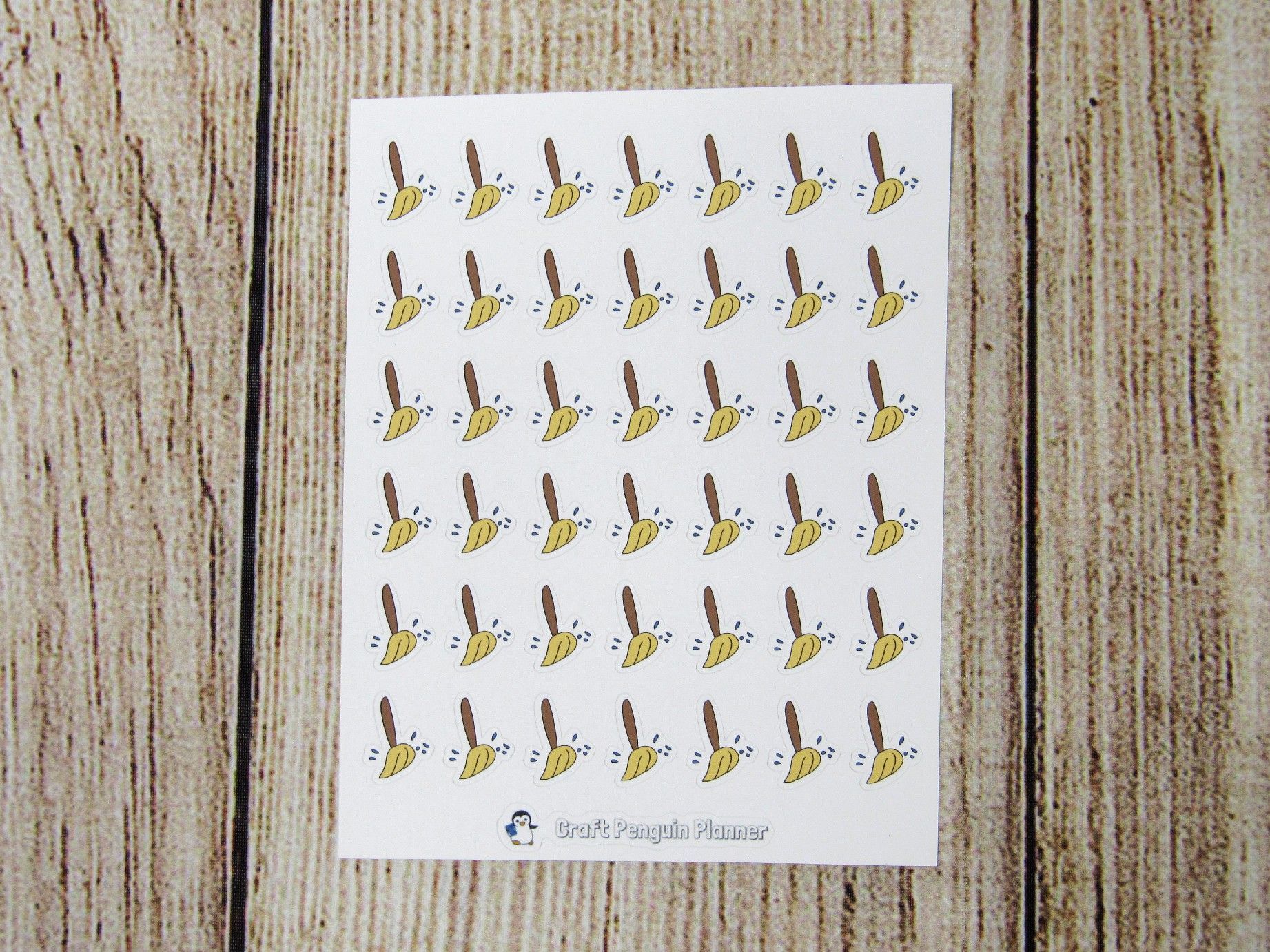 Sweeping Doodle Sticker – Craft Penguin Planner